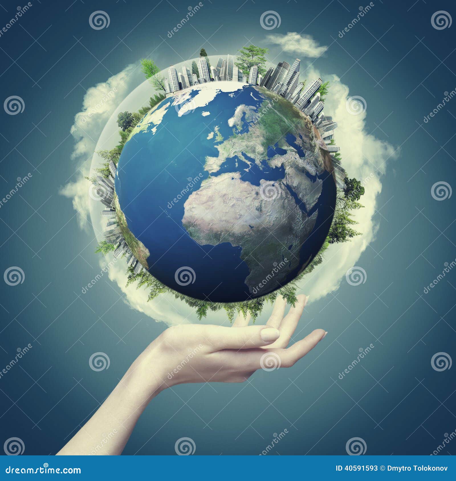 Onze wereld in onze handen stock afbeelding. Image of aardrijkskunde ...