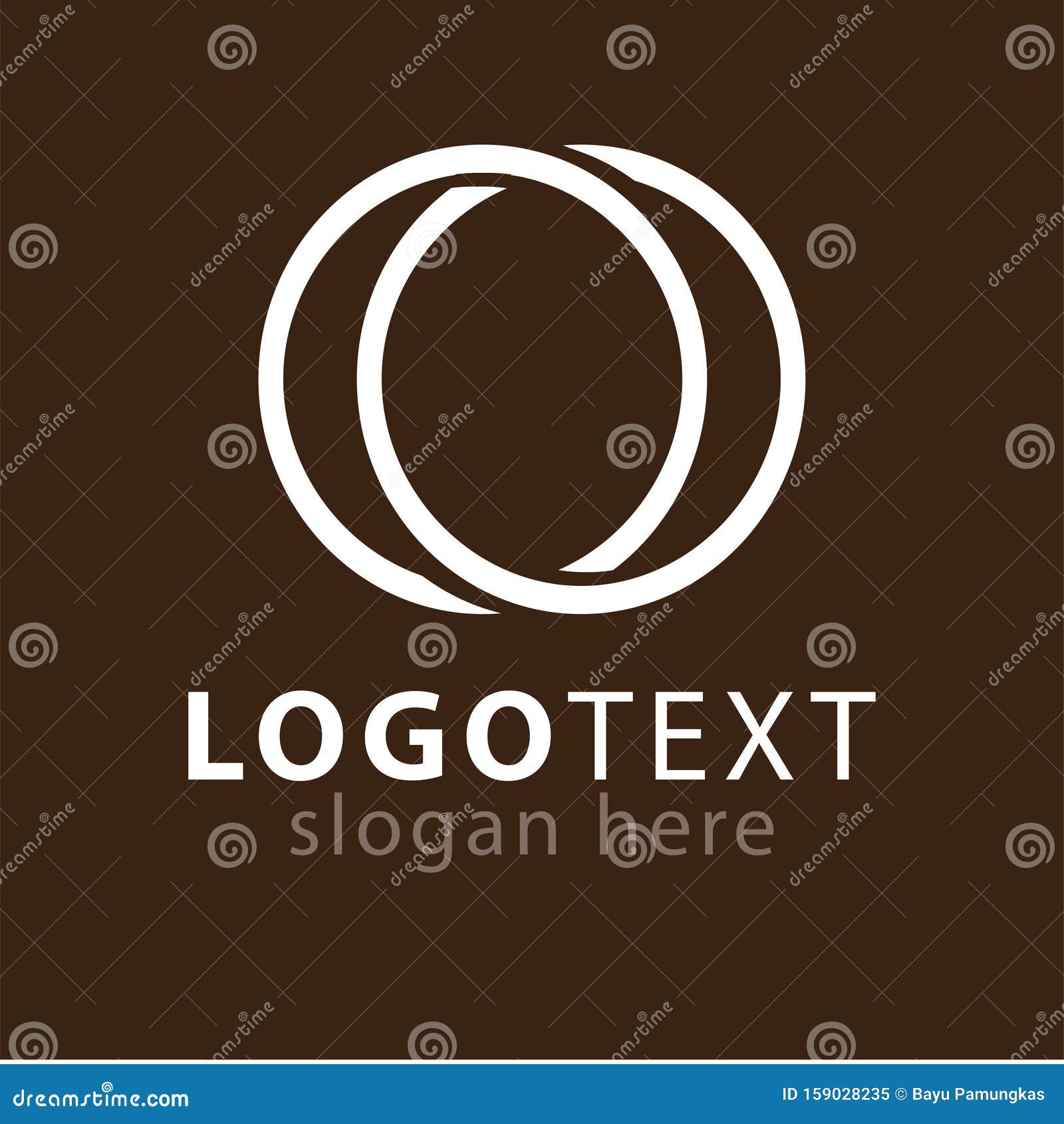 OO Letter Line Logo Element Stock Vector - Illustration of font, circle ...