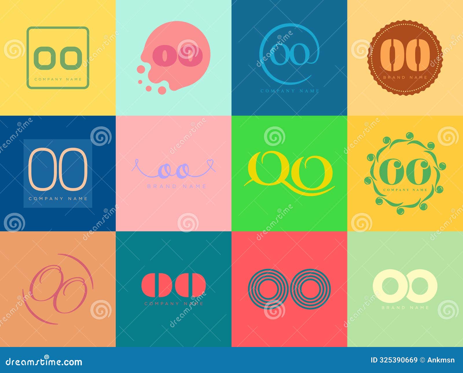 OO Logo Company Template. Letter O and O Logotype Stock Vector ...