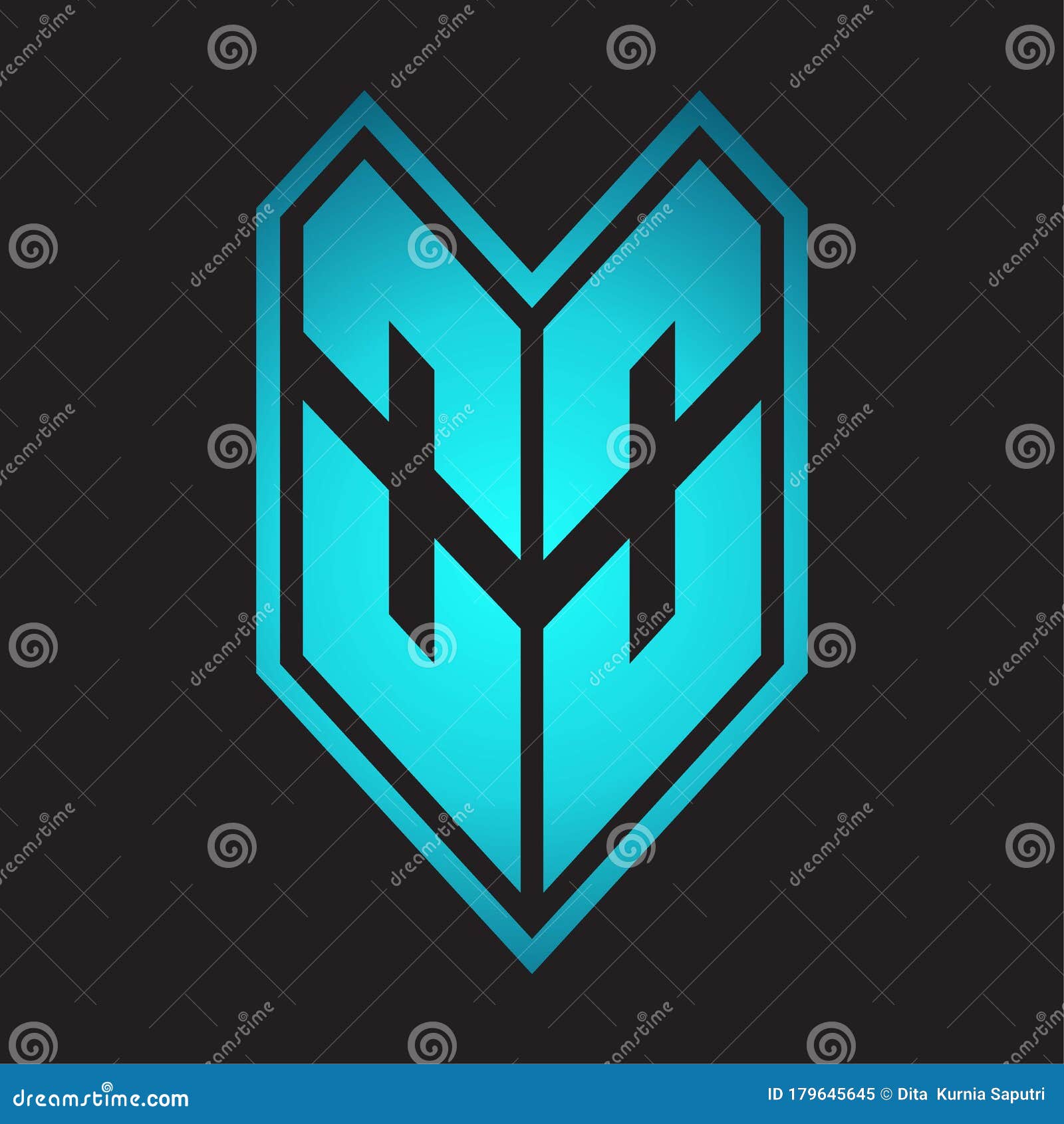 OO Logo Monogram with Emblem Line Style Isolated on Blue Gradient ...