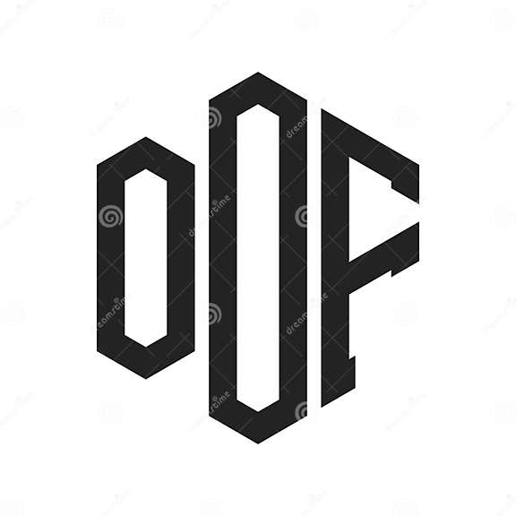 OOF Logo Design. Initial Letter OOF Monogram Logo Using Hexagon Shape ...