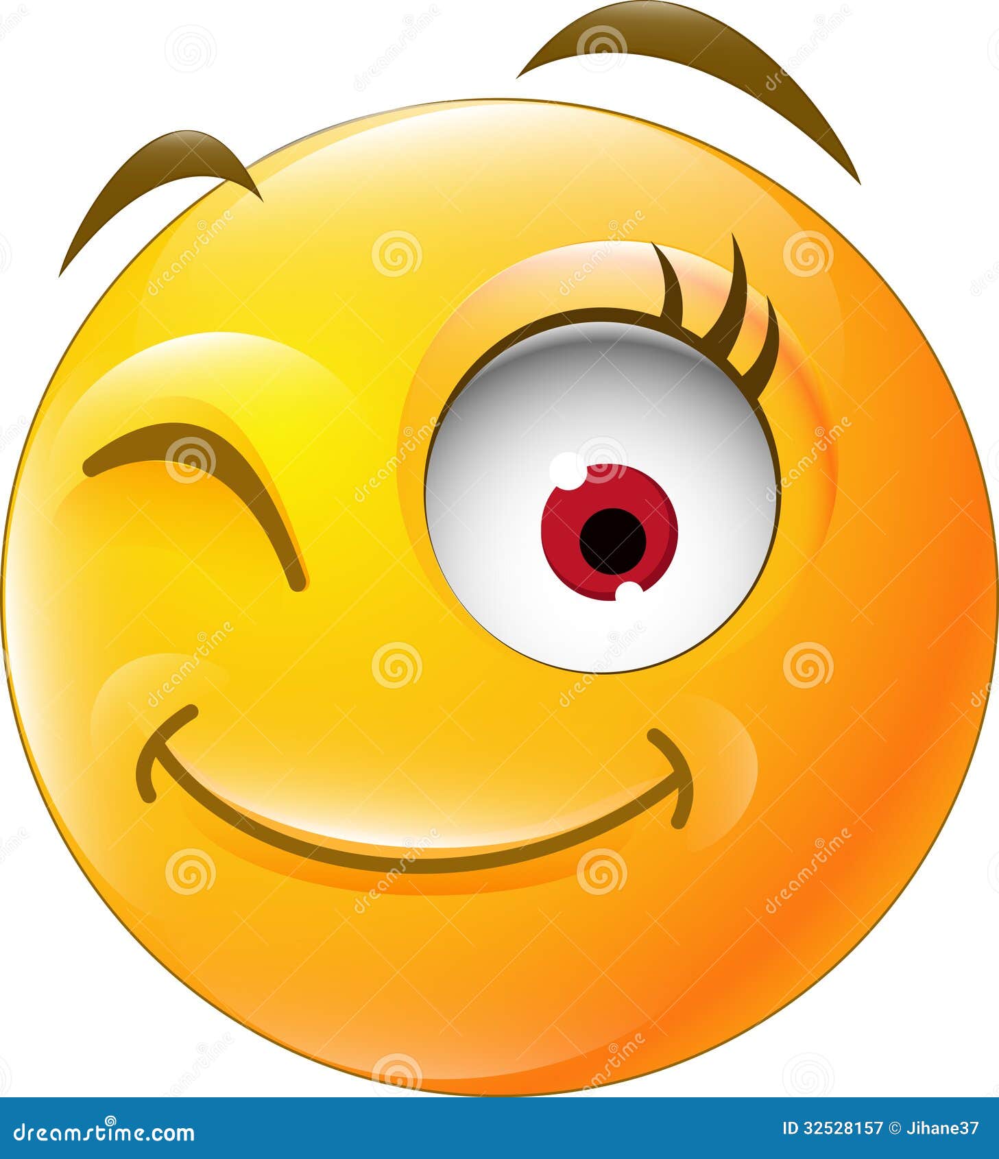 Oog Die Voor U Ontwerp Knipperen Stock Illustratie - Illustration of ...