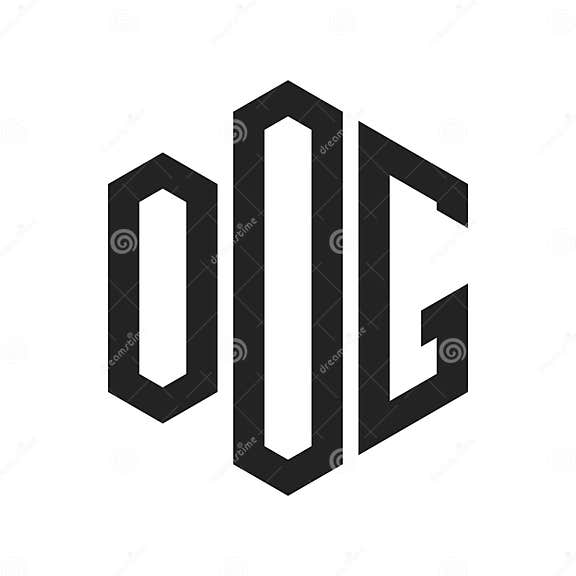 OOG Logo Design. Initial Letter OOG Monogram Logo Using Hexagon Shape ...