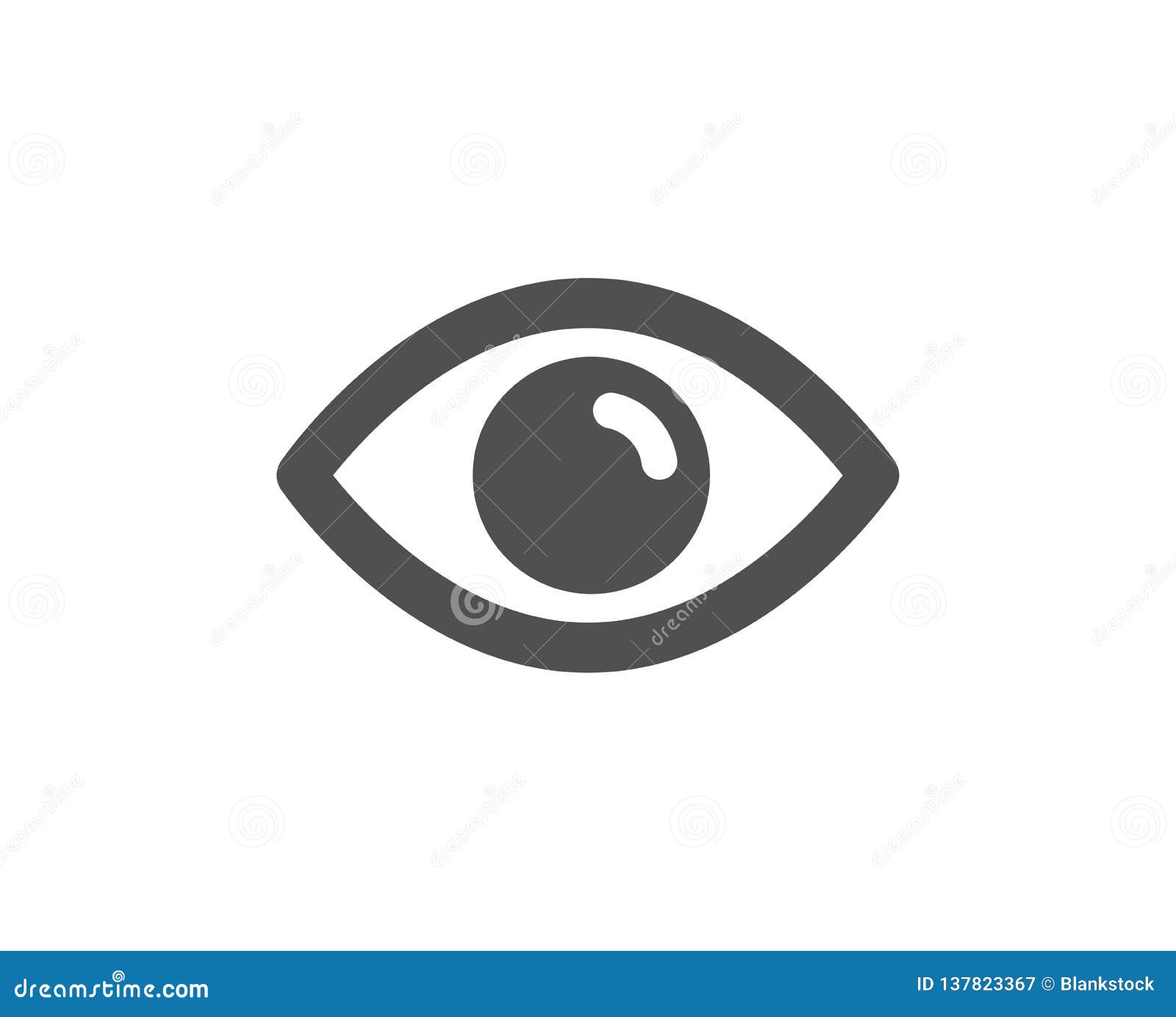 Oogpictogram Kijk of Optisch Visieteken Vector Vector Illustratie ...