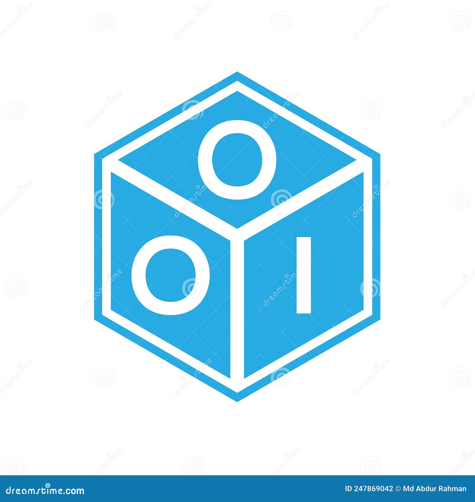 OOI Letter Logo Design on Black Background. OOI Creative Initials ...