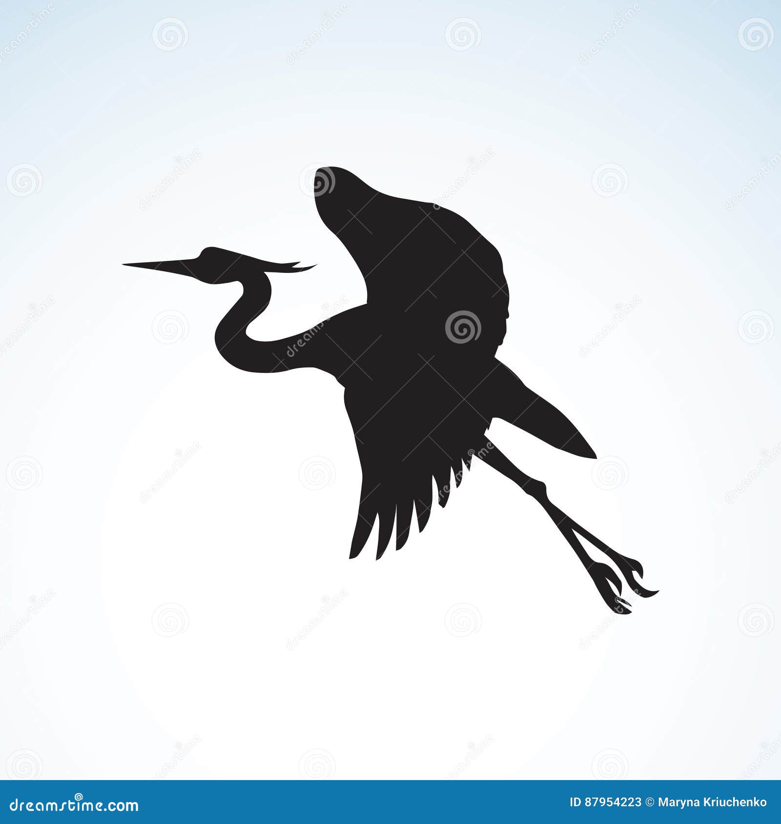 Ooievaar Vector tekening vector illustratie. Illustration of ...