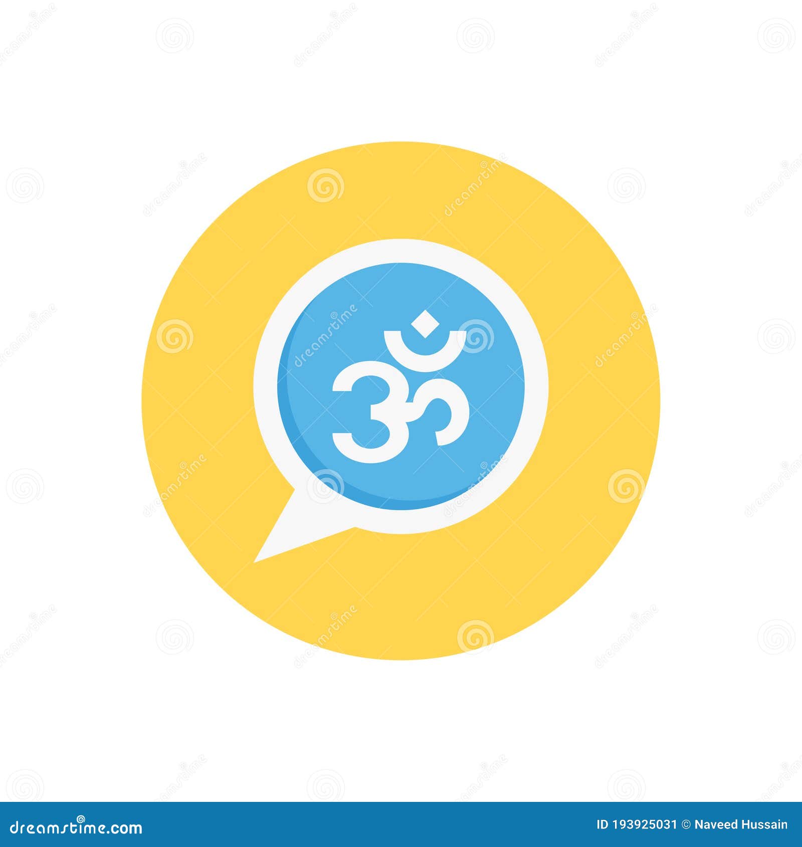 Oom flat color icon stock vector. Illustration of spirit - 193925031