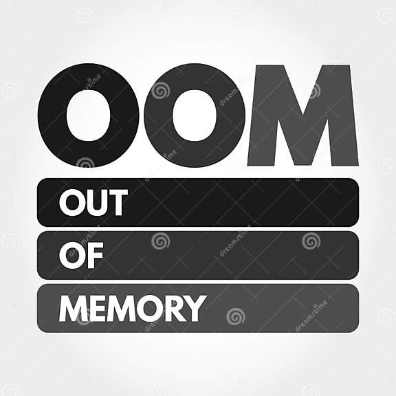 OOM - Out of Memory Acronym, Technology Concept Stock Illustration ...
