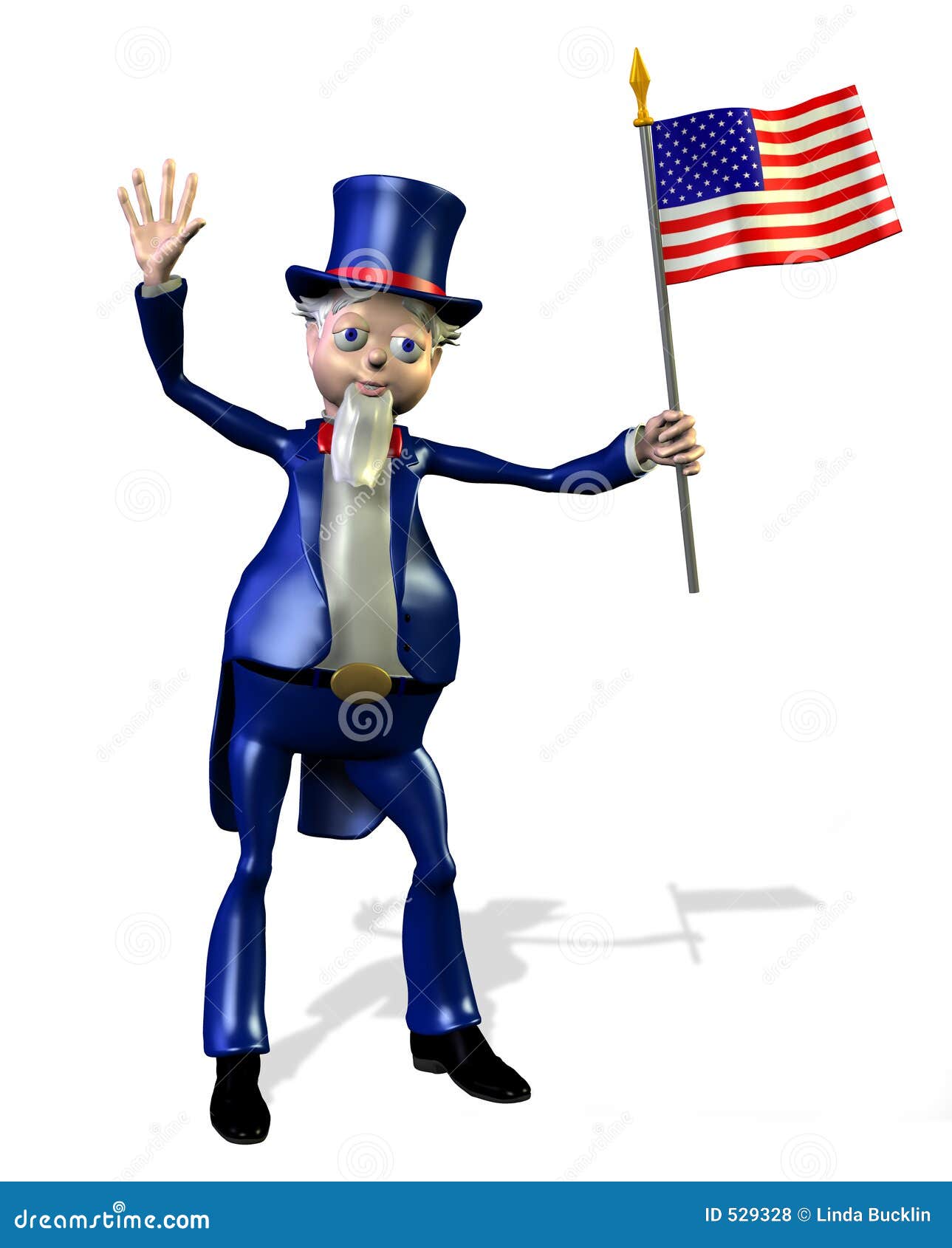 Oom Sam - Omvat Het Knippen Weg Stock Illustratie - Illustration of ...