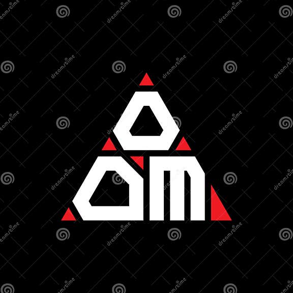 OOM Triangle Letter Logo Design with Triangle Shape. OOM Triangle Logo ...