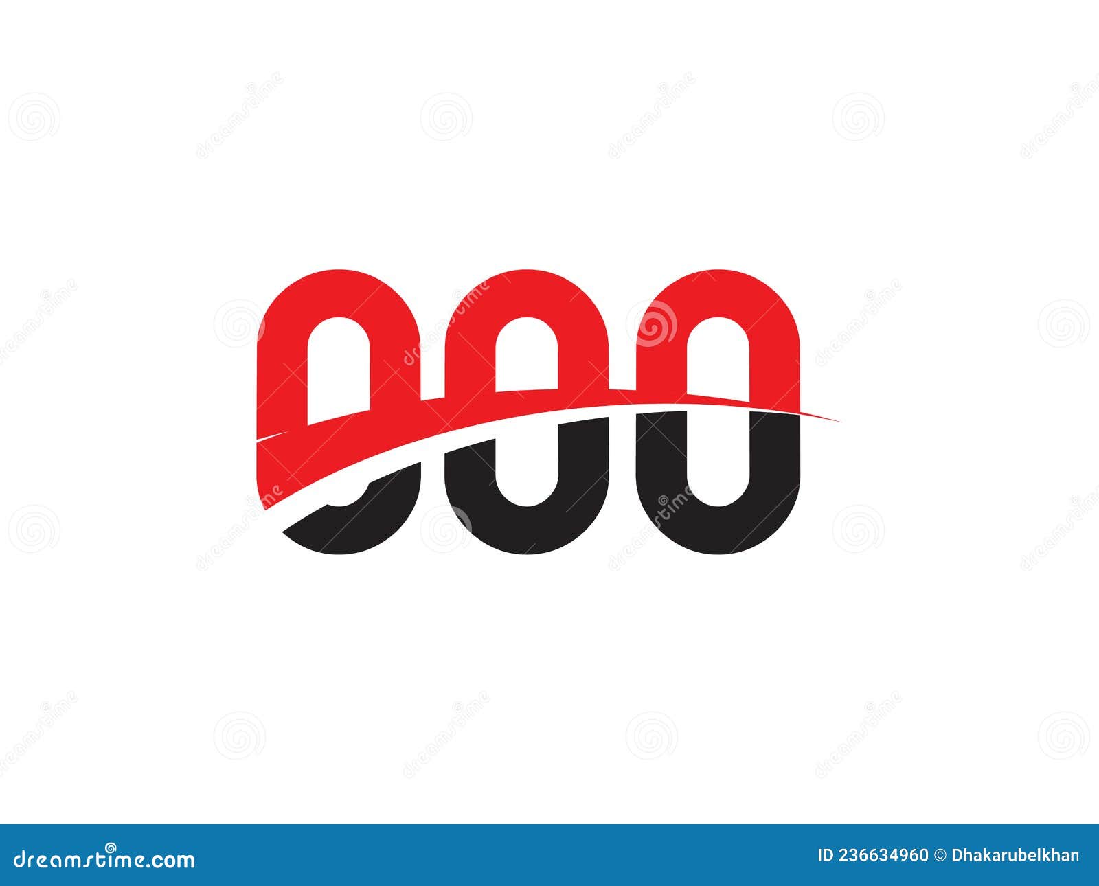 OOO Letter Initial Logo Design Vector Illustration Stock Vector ...