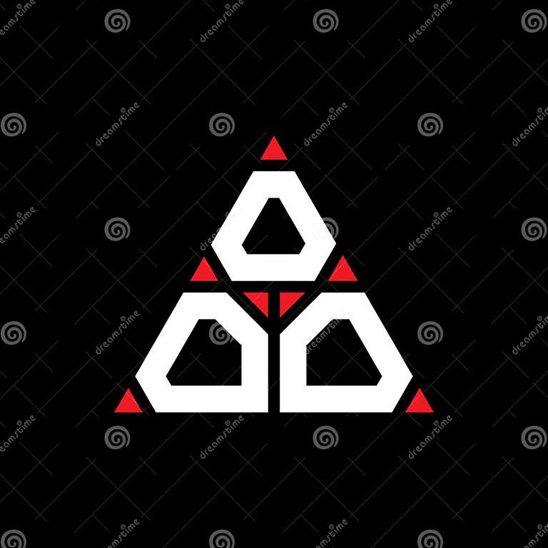 OOO Triangle Letter Logo Design with Triangle Shape. OOO Triangle Logo ...
