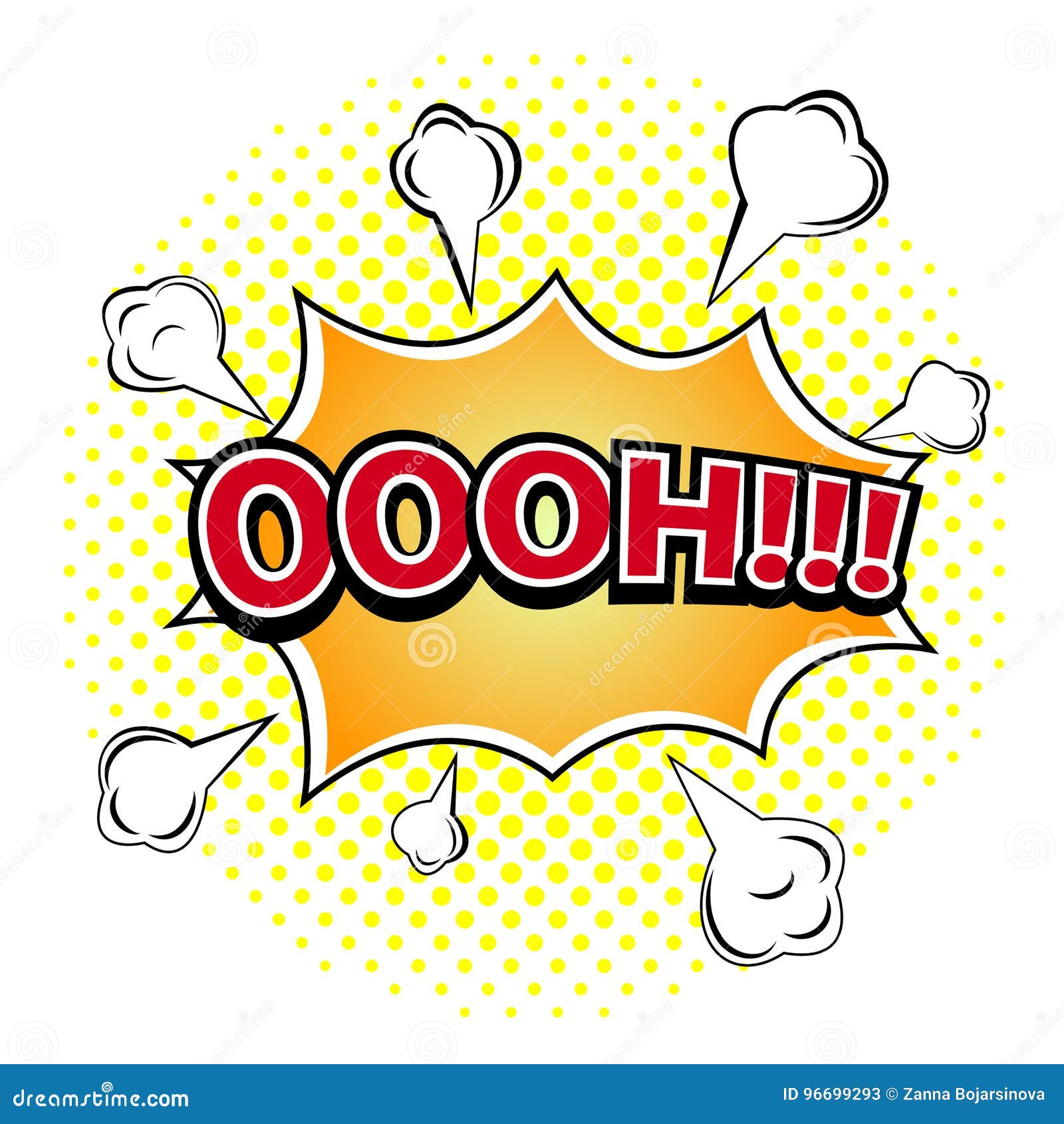 OOOH! Comic Book Explosion. Stock Vector - Illustration of vintage ...