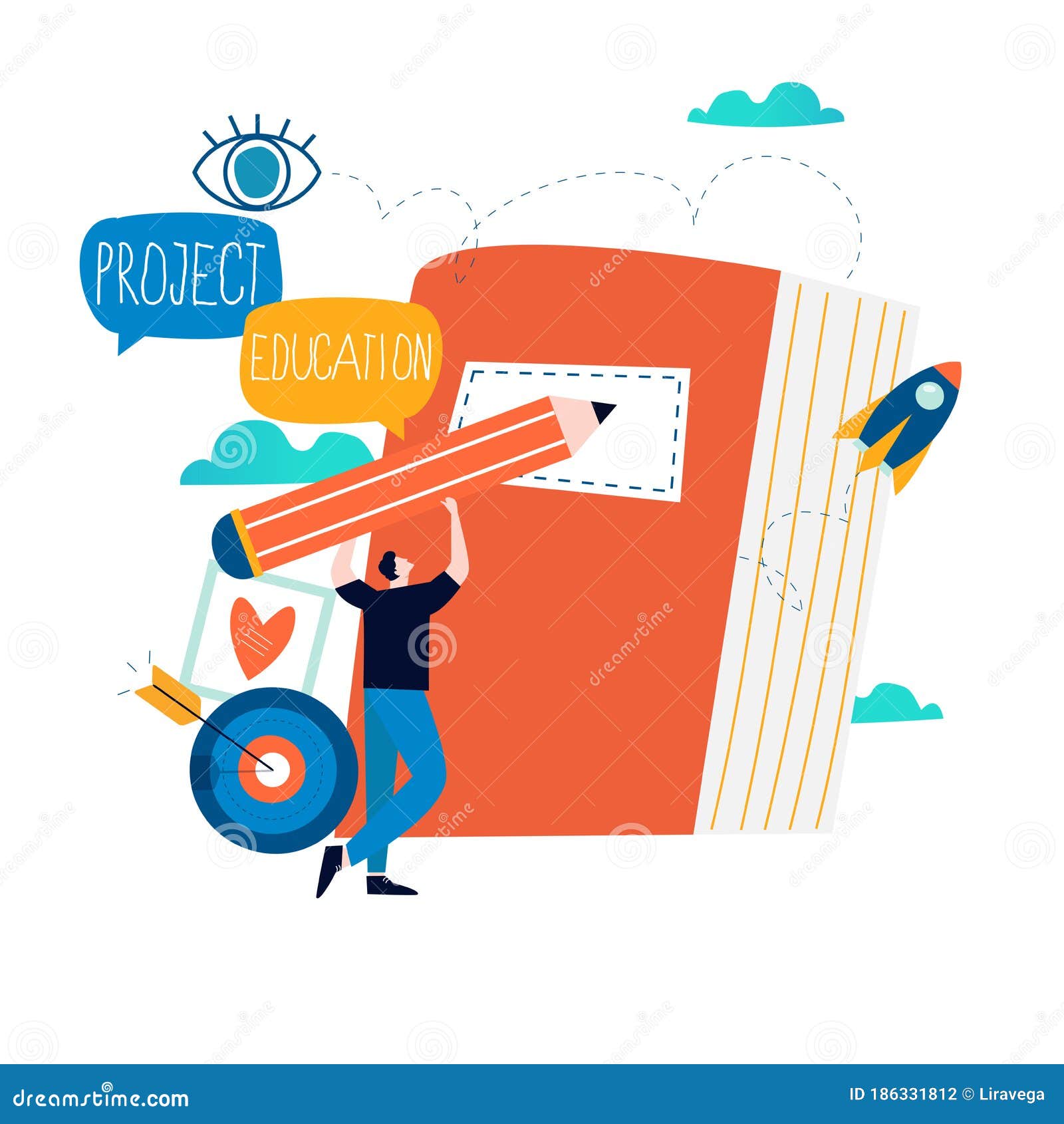 Education, Online Training Courses, Distance Education Flat Vector ...