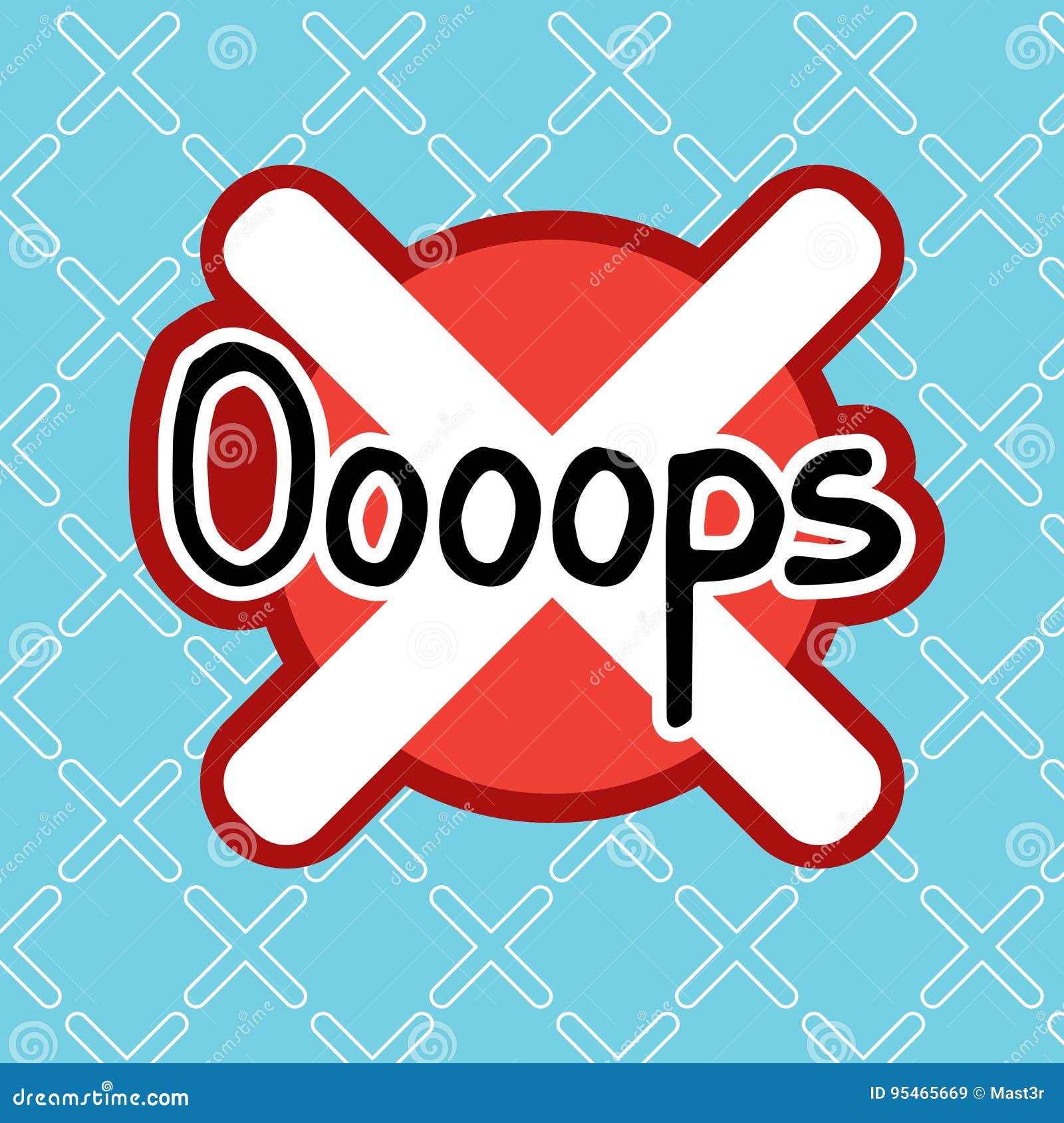 Oooops Sticker Social Media Network Message Badges Design Stock Vector ...