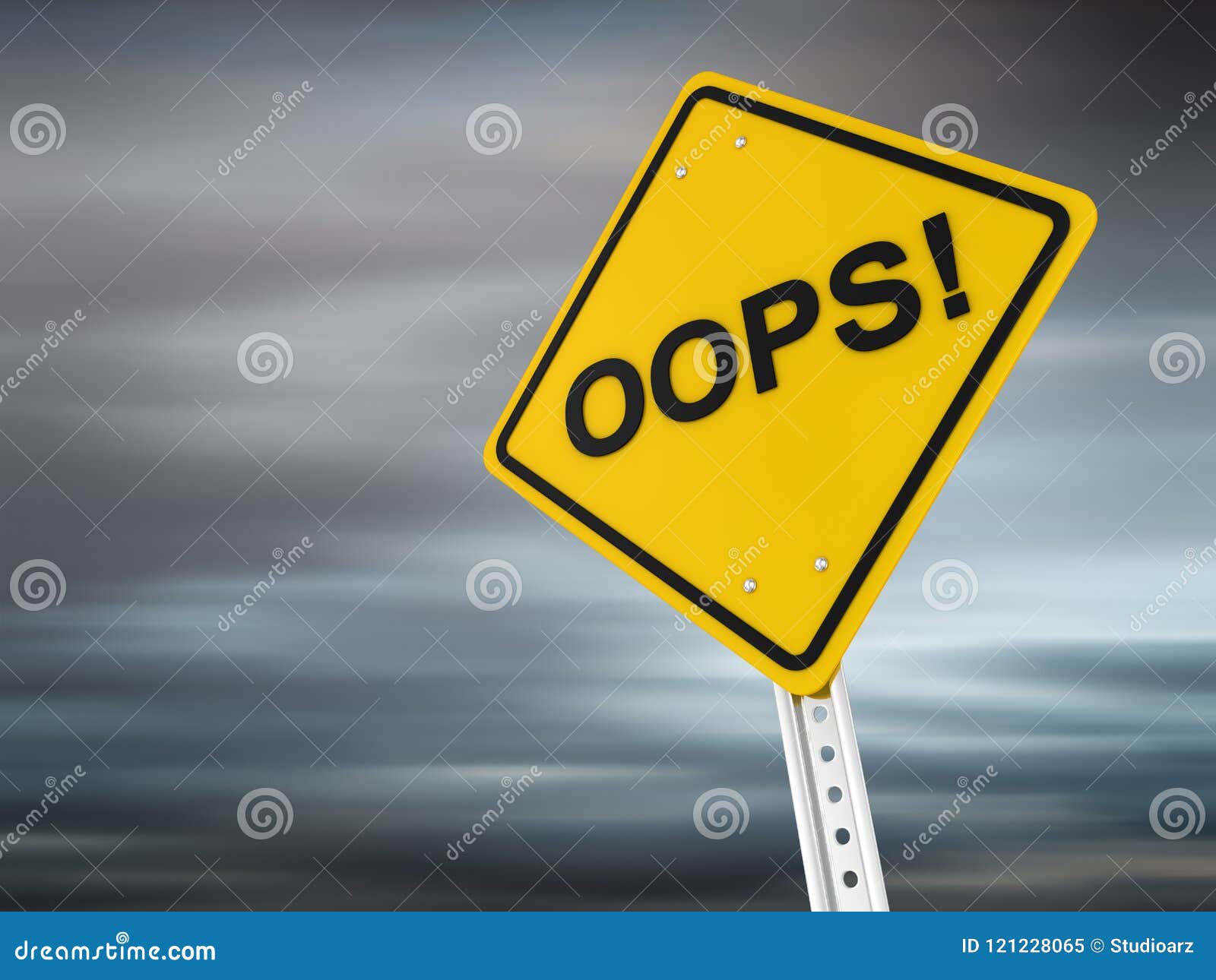 Warning sign - oops stock illustration. Illustration of sign - 121228065