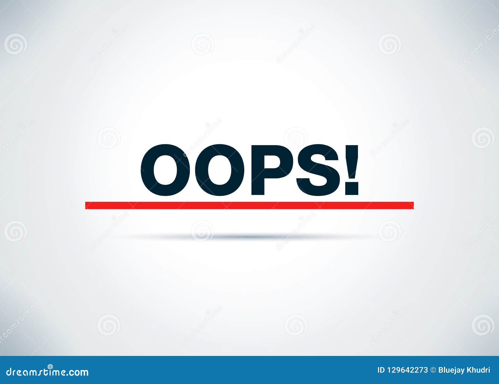 Oops! Abstract Flat Background Design Illustration Stock Illustration ...
