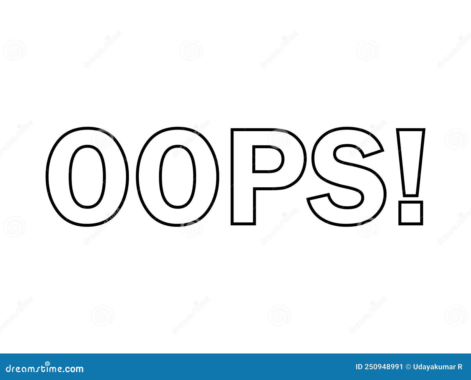 Oops, Speech Bubble. Banner, Speech Bubble, Poster and Sticker Concept ...