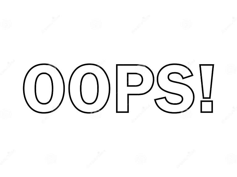 Oops, Speech Bubble. Banner, Speech Bubble, Poster and Sticker Concept ...