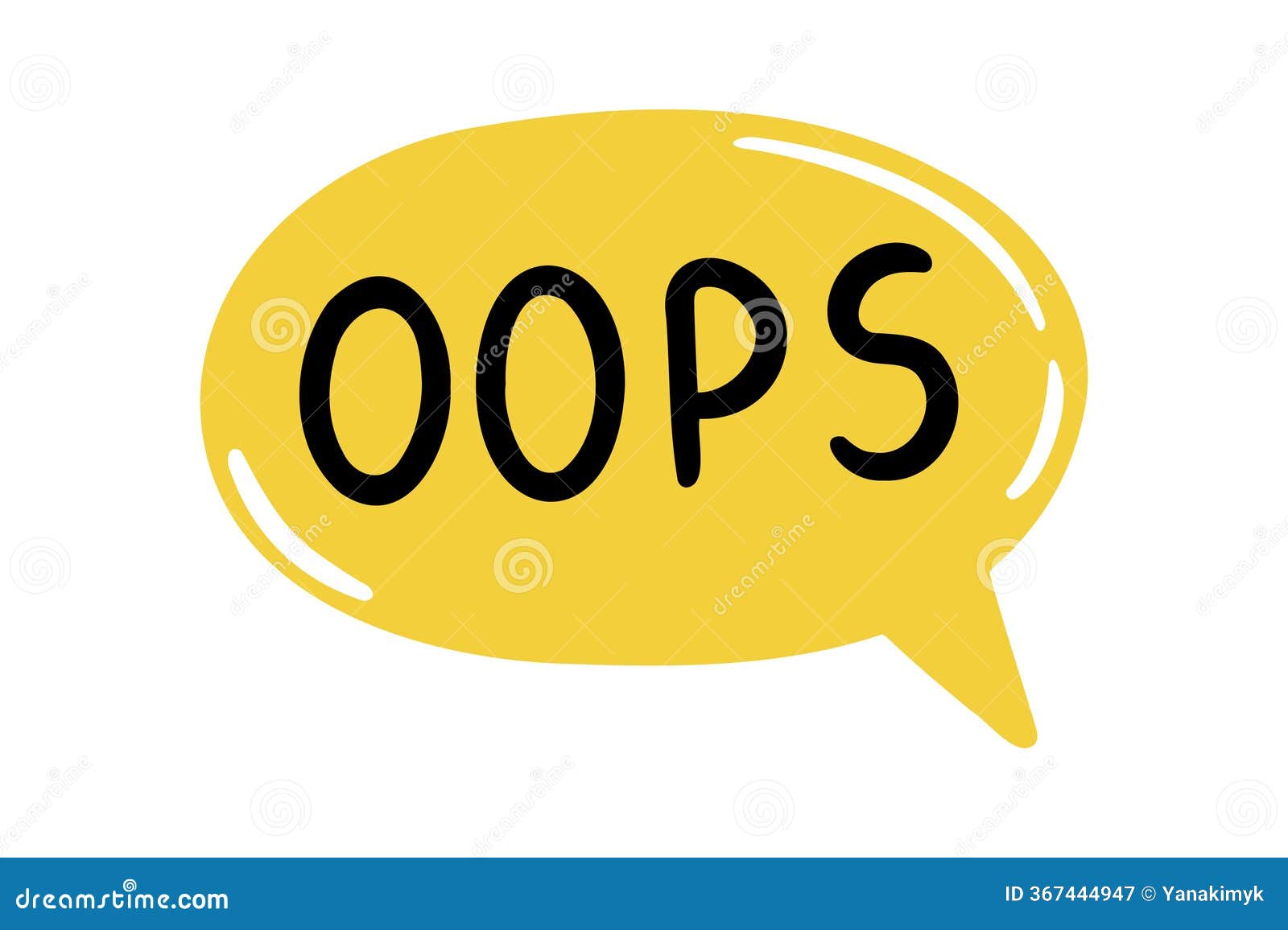 Oops, Speech Bubble. Banner, Speech Bubble, Poster And Sticker Vector ...