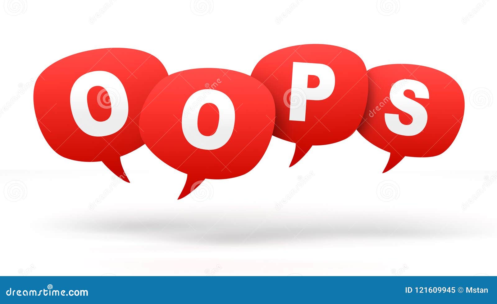 Oops, Speech Bubble. Banner, Speech Bubble, Poster And Sticker Vector ...