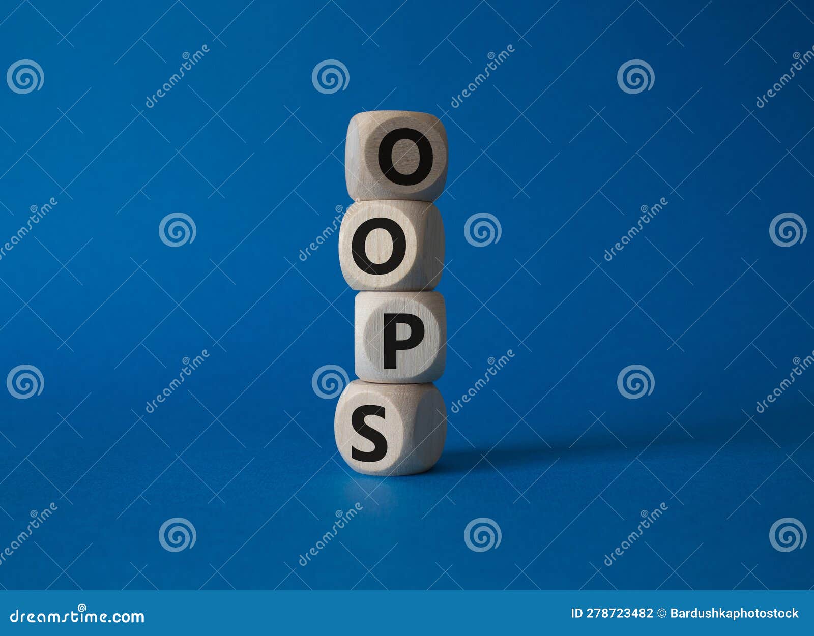 Oops Symbol. Concept Word Oops on Wooden Cubes. Beautiful Blue ... Oops Symbol. Concept Word Oops on Wooden Cubes. Beautiful Blue ...