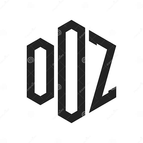 OOZ Logo Design. Initial Letter OOZ Monogram Logo Using Hexagon Shape ...