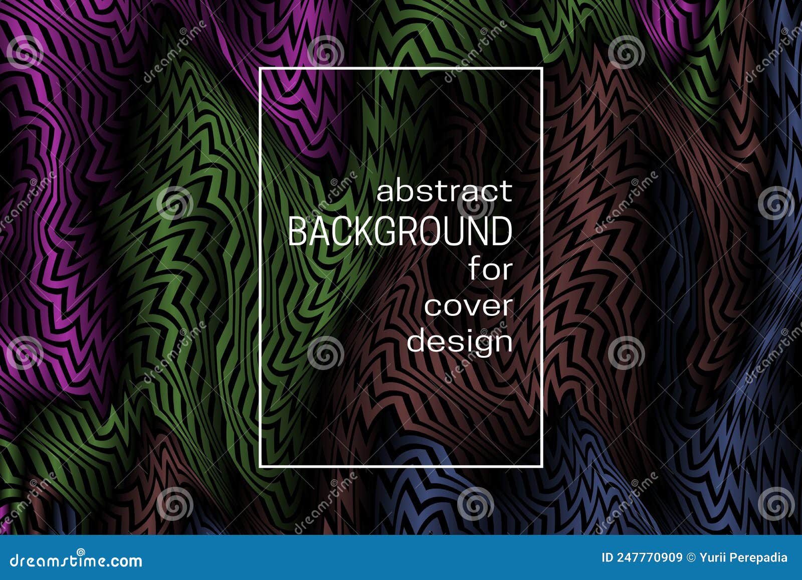 Op Art Abstract Background for Cover Design. Colorful Gradient Striped ...