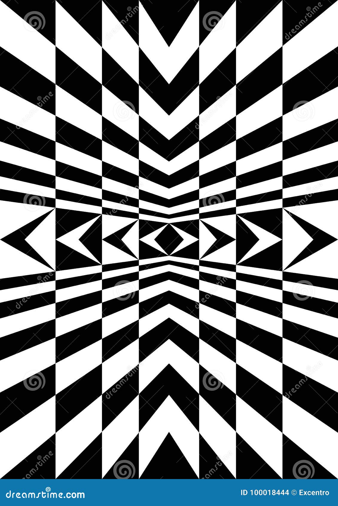 Optical Art stock vector. Illustration of graphic, design - 100018444