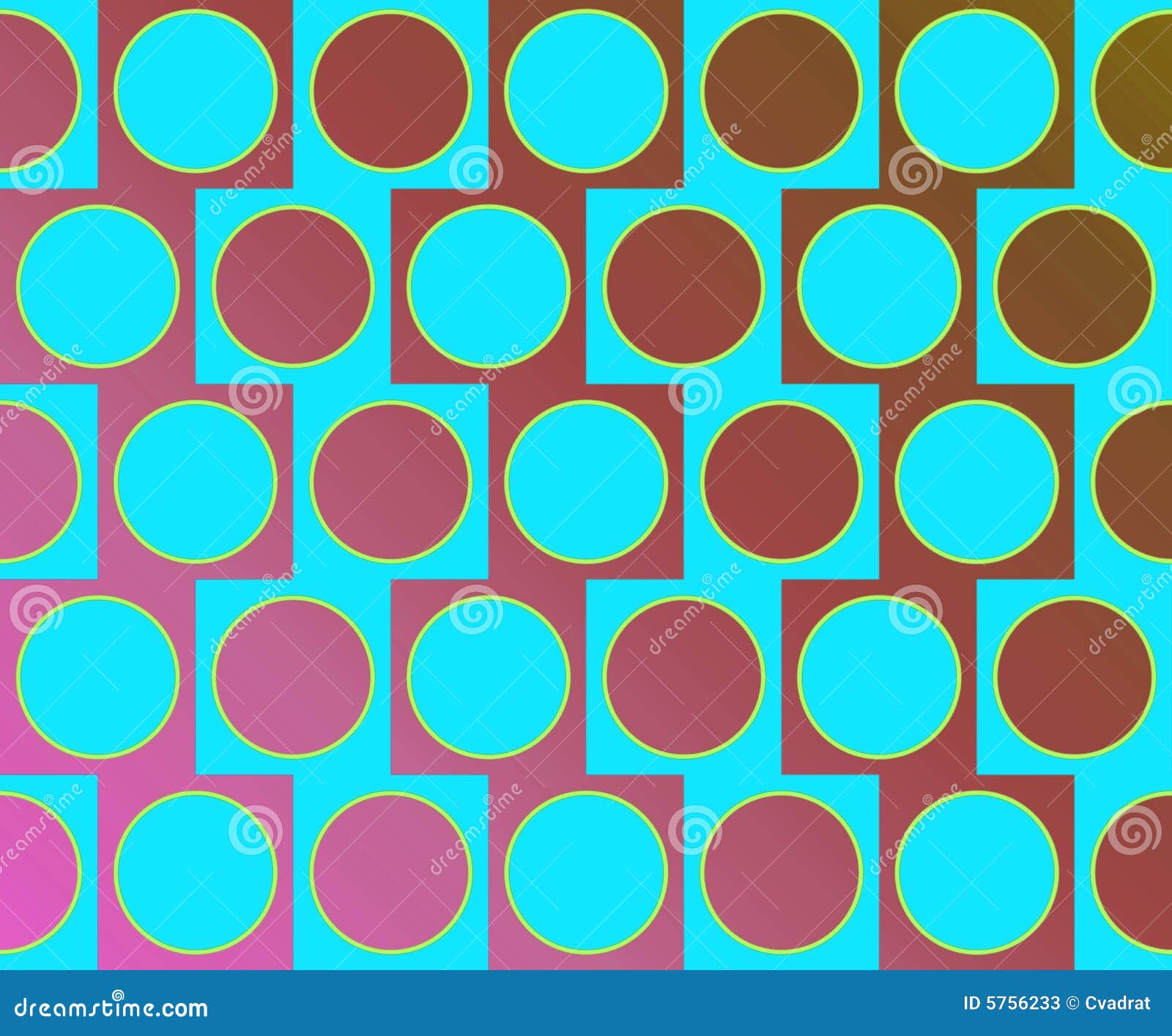 Op Art Big Circles Alternate Pattern Light Blue Stock Illustration ...