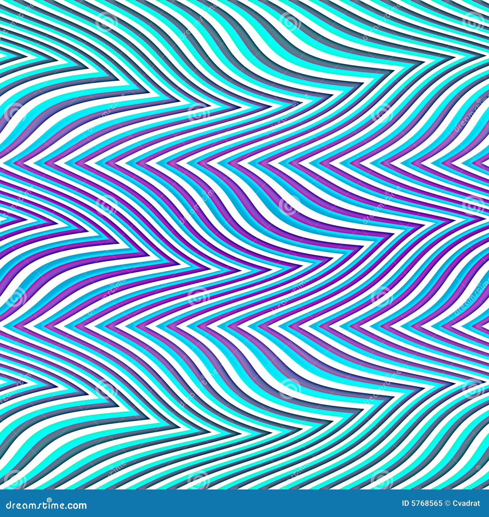 Op Art Big Waves Multiple Violet and Blue Seamless Stock Illustration ...