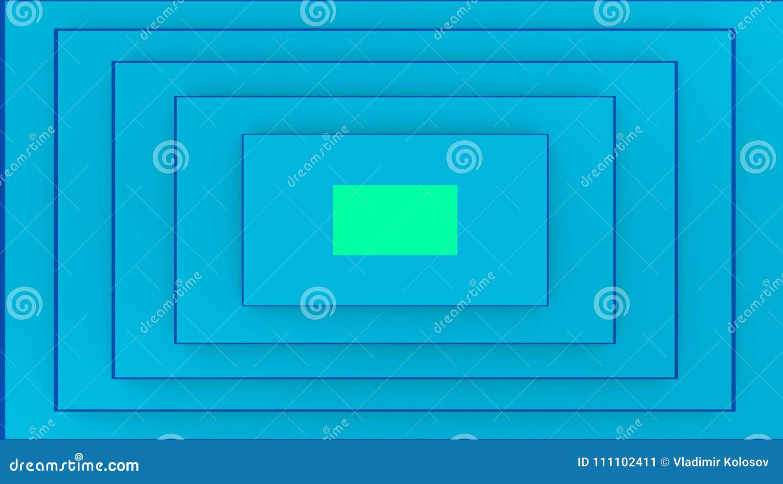 Colorful Turquoise Rectangular Background Stock Illustration ...