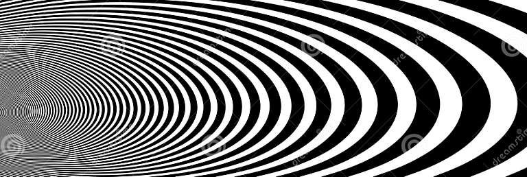 Op Art Distorted Perspective Black and White Lines in 3D Motion ...