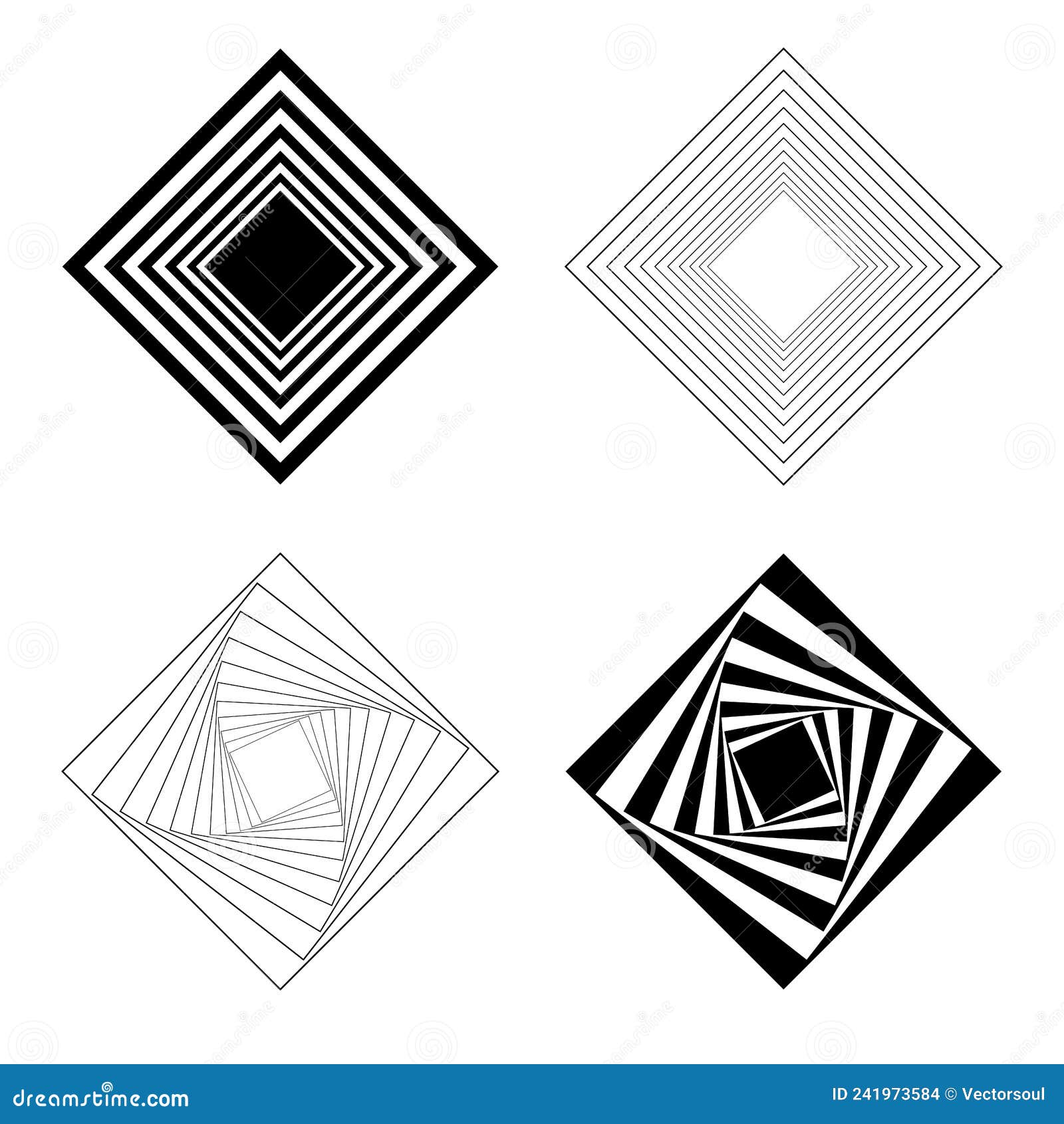 Op Art, Geometric Element, Shape Stock Vector - Illustration of simple ...