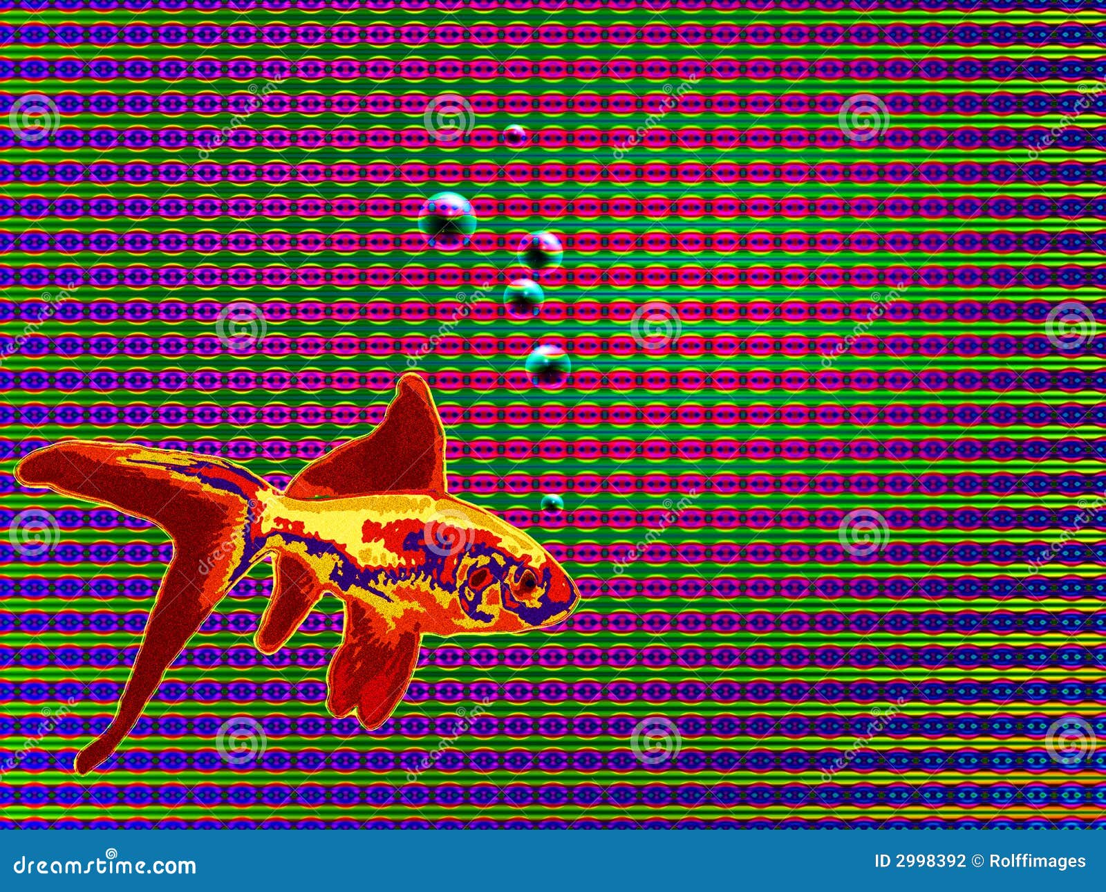 Op Art Gold fish stock photo. Image of hypnotize, orange - 2998392