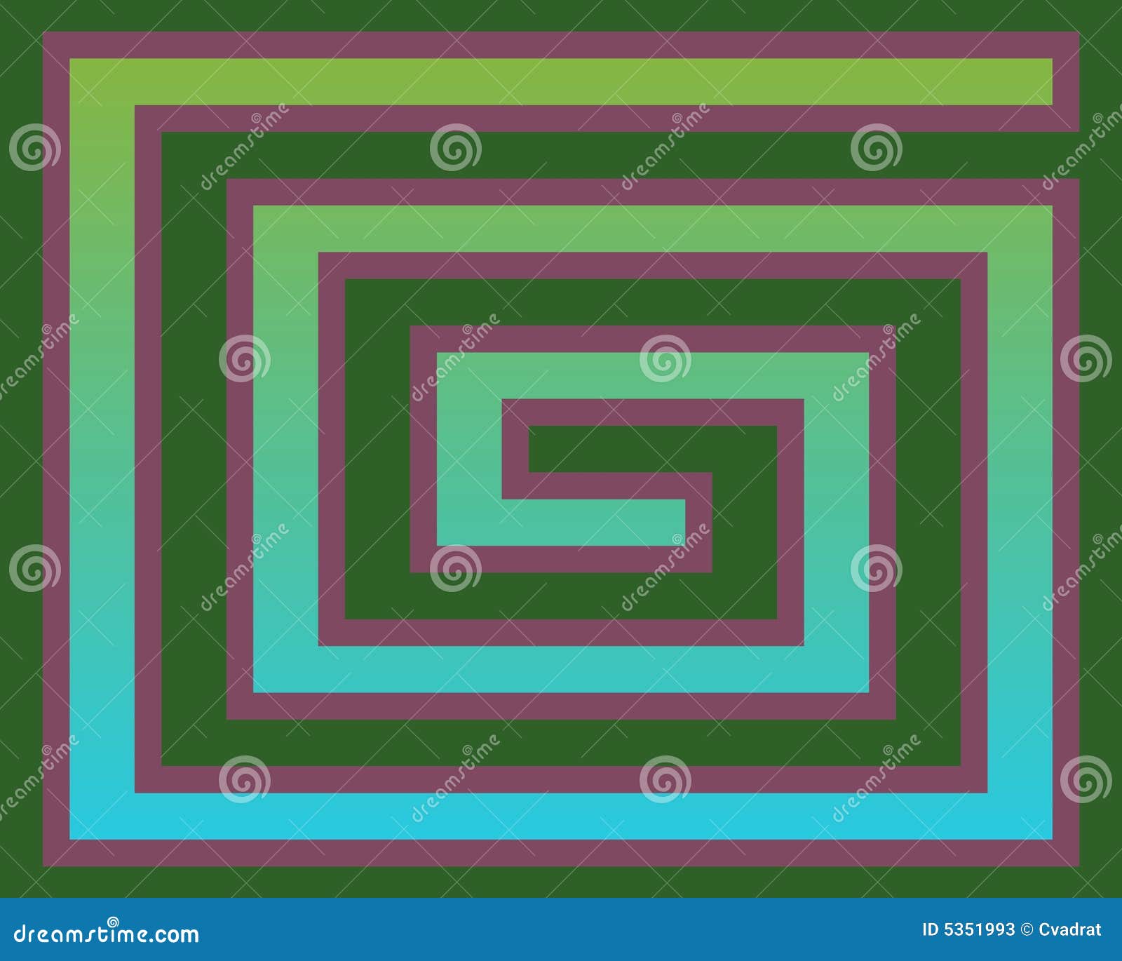 Op Art Greeks Green Purple Gradient Stock Illustration - Illustration ...