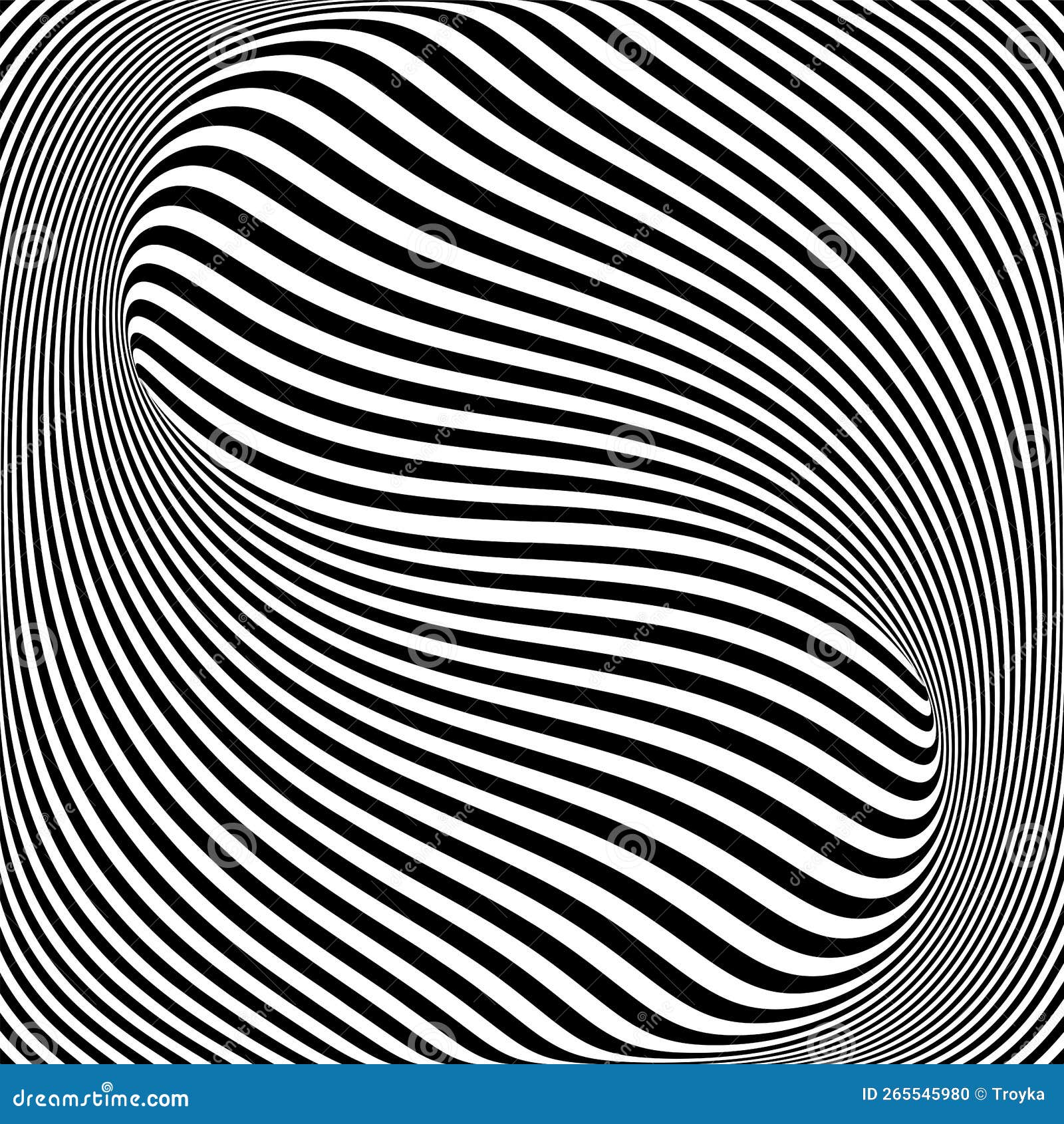 Op Art Lines Pattern with 3D Illusion Effect. Abstract Background Stock ...
