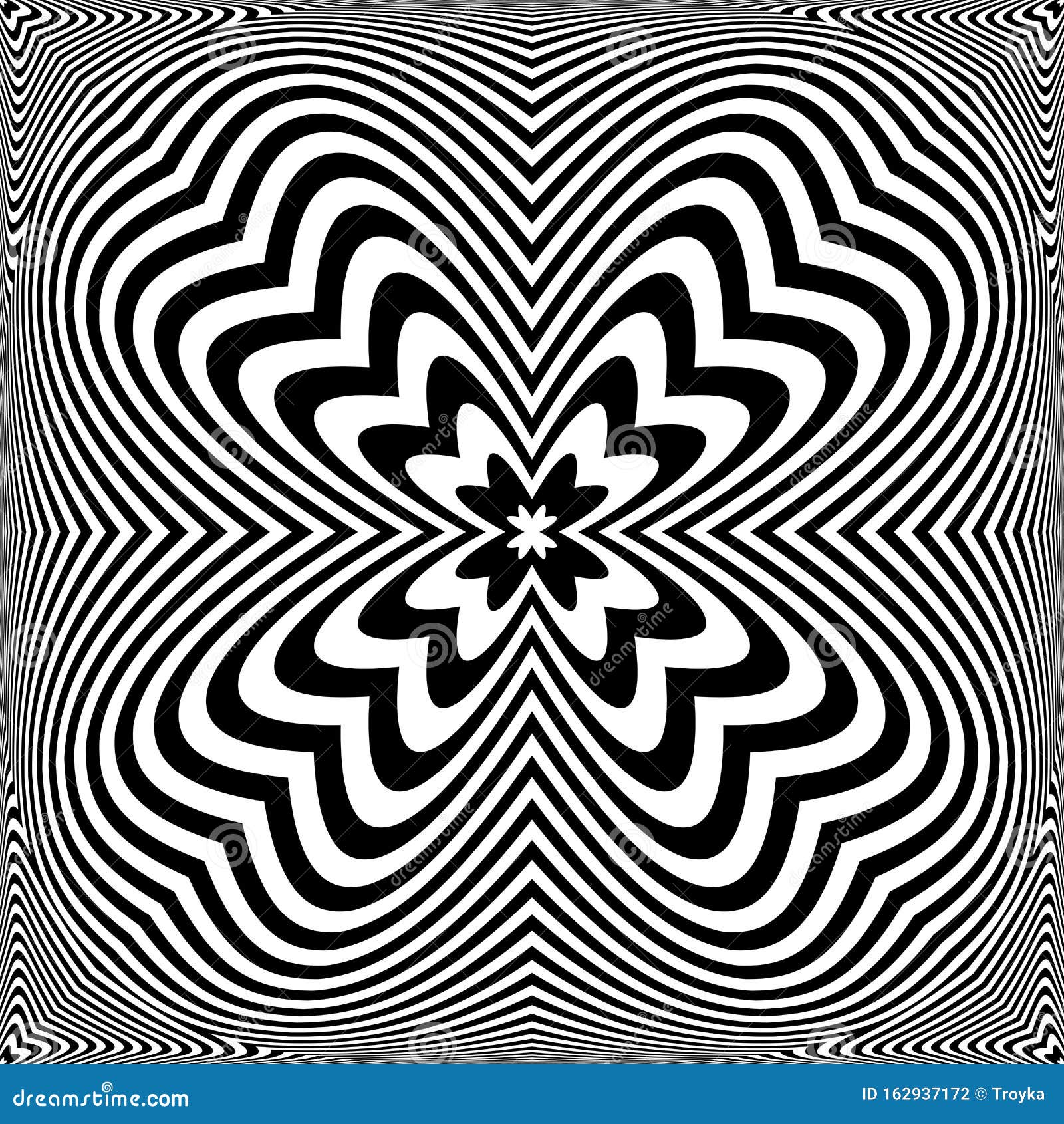 Op Art Pattern. Lines Texture Stock Vector - Illustration of contrast ...