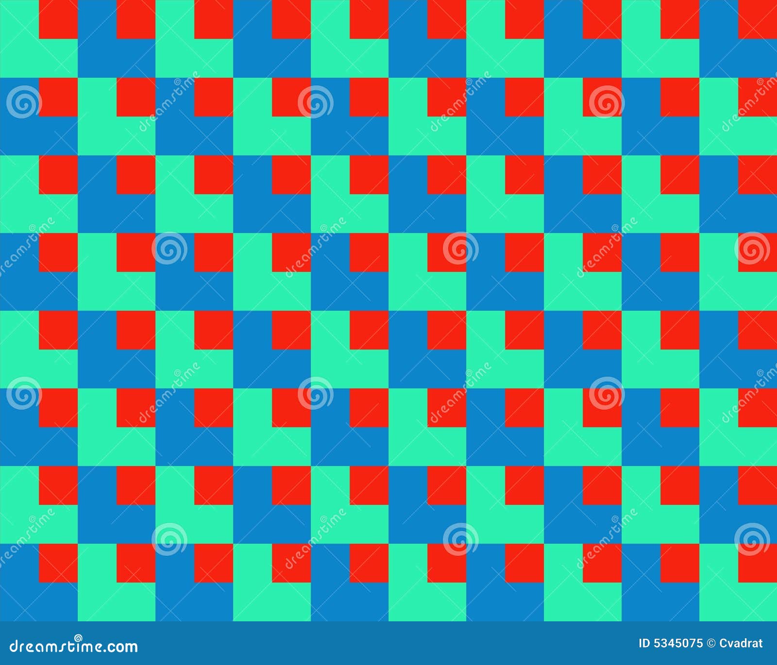 Op Art Square within Squares Green Red Blue Stock Illustration ...