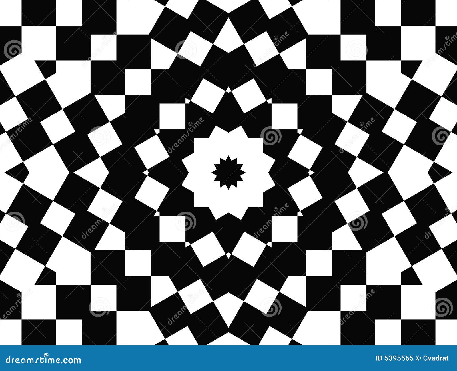 Op Art Star of Squares stock illustration. Illustration of math - 5395565
