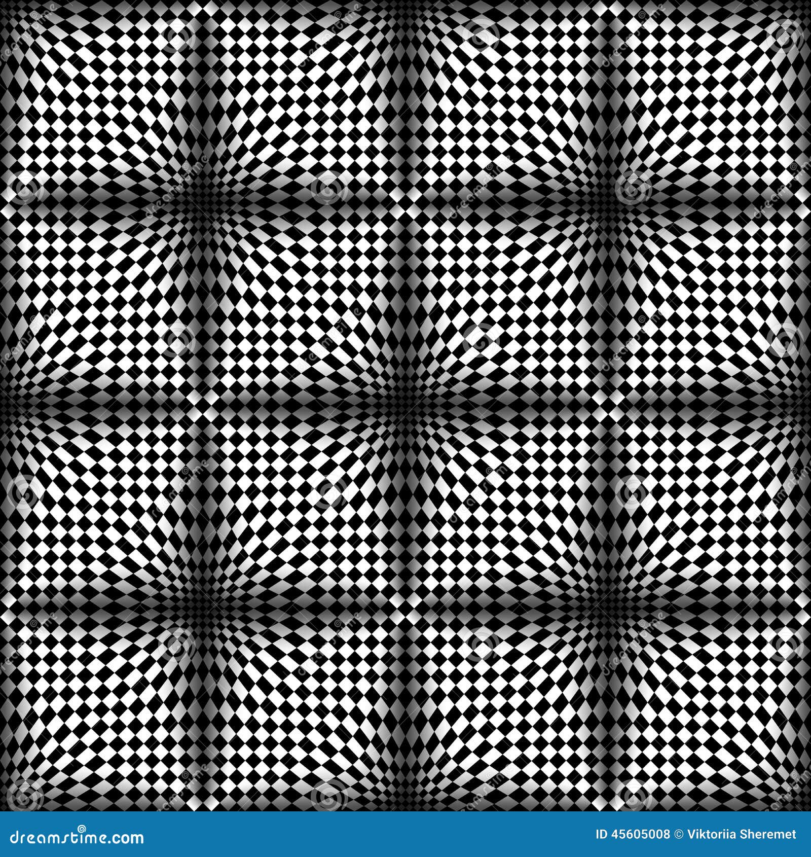 Seamless Bulge Illusion Pattern. Vector Illustration | CartoonDealer ...