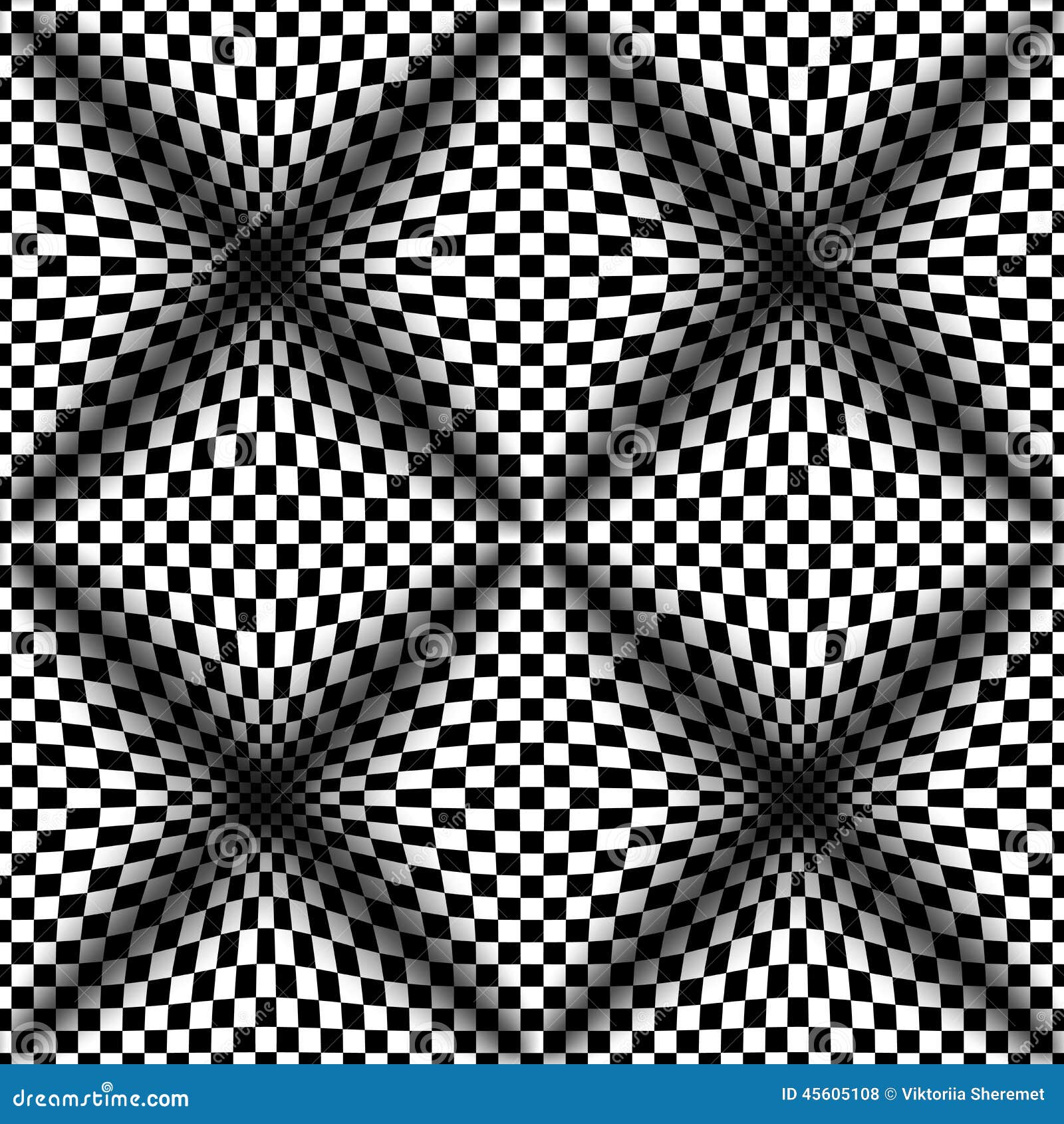 Seamless Bulge Illusion Pattern. Vector Illustration | CartoonDealer ...