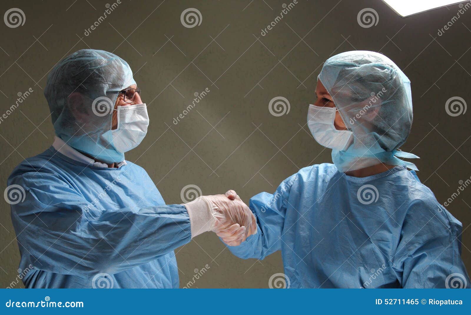OP Doctors Shaking Hands after Successfull Work Stock Image - Image of ...