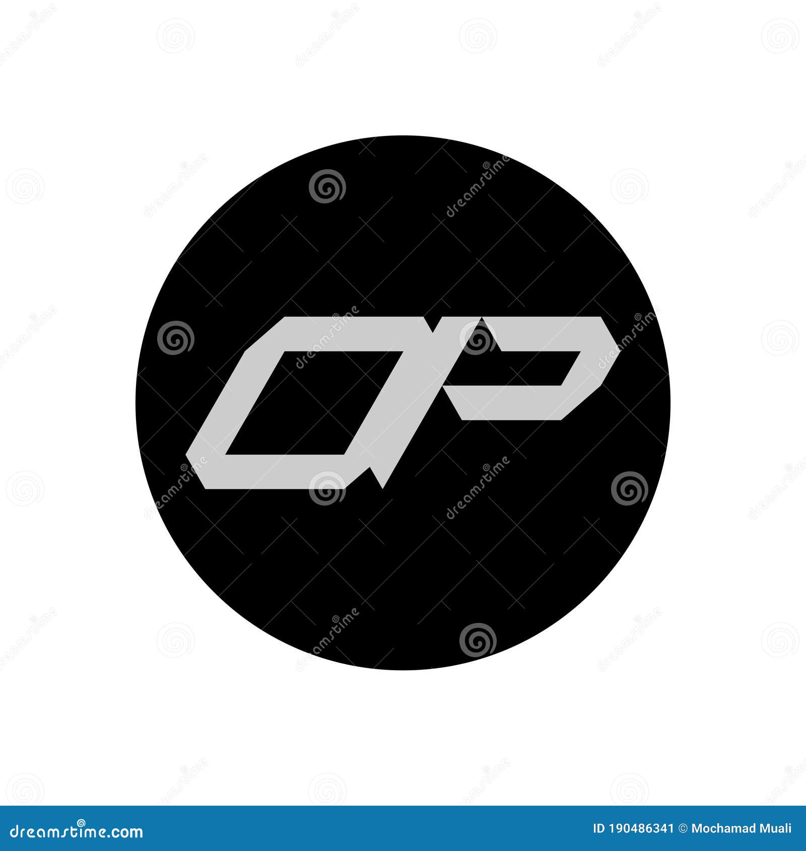 OP Letter Logo Design with Simple Style Stock Vector - Illustration of ...