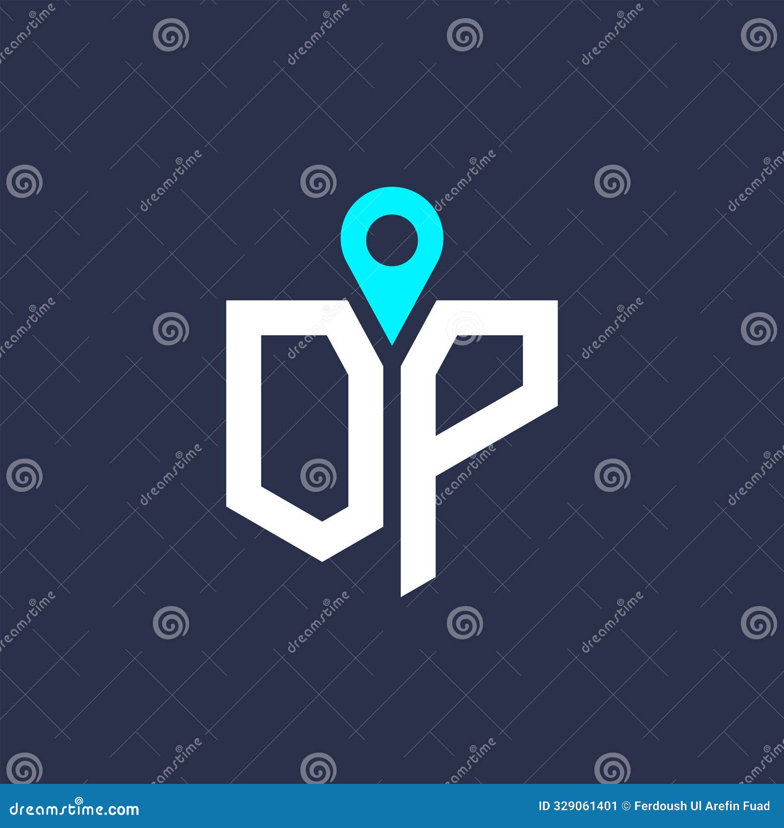 OP Location Logo Design for Recruitment and Navigation - Letter OP Logo ...