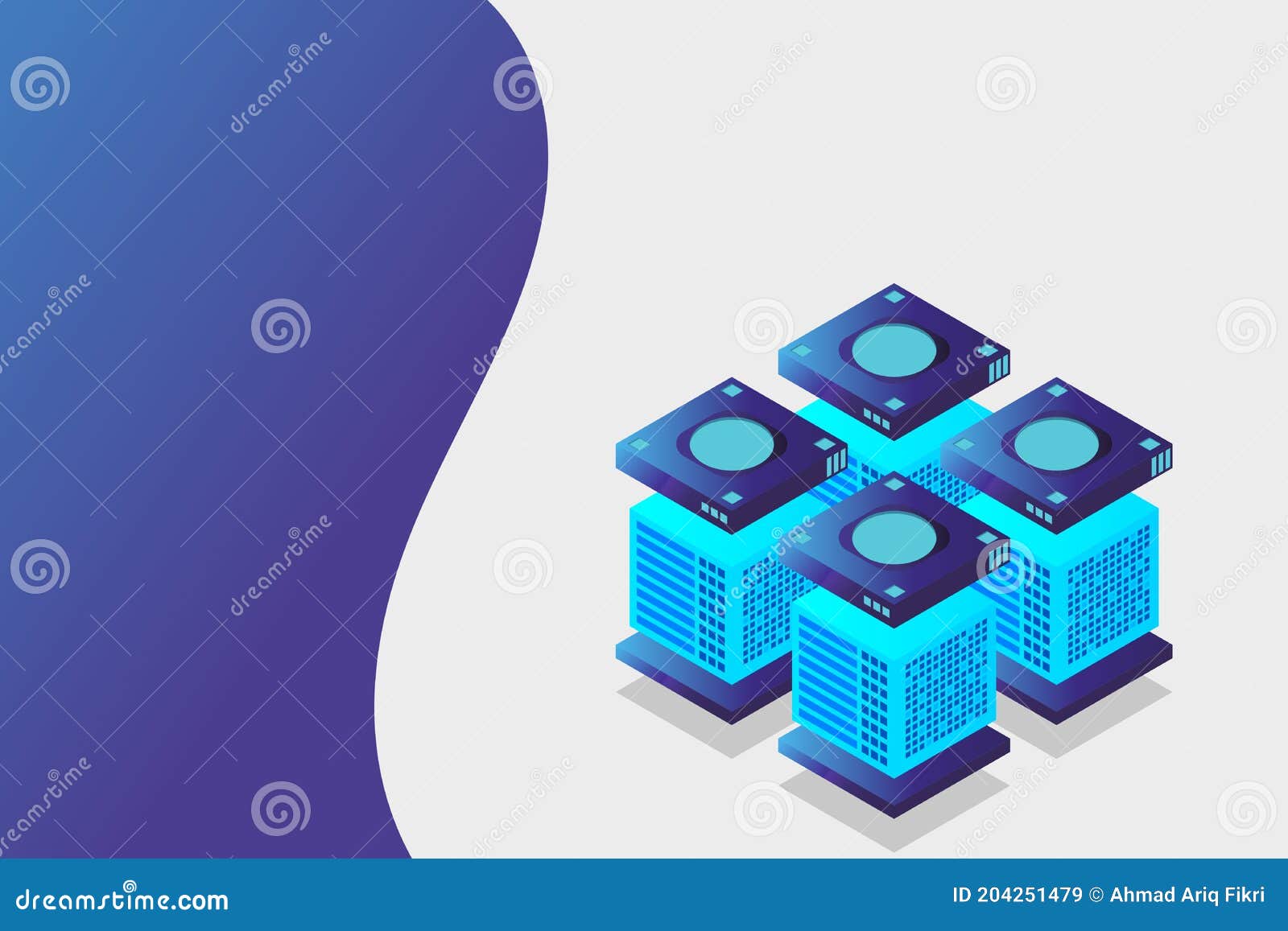 Op Mainframe Gebaseerde Server Voor High-tech Datacentergegevensopslag in Datacenter ...