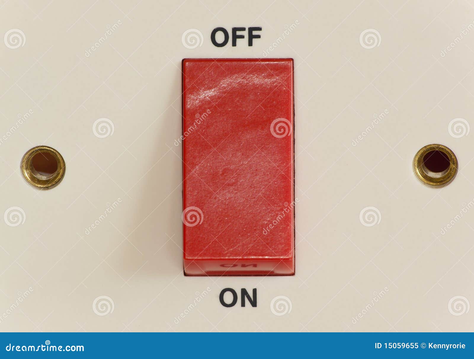 Op van Schakelaar stock afbeelding. Image of apparaat - 15059655
