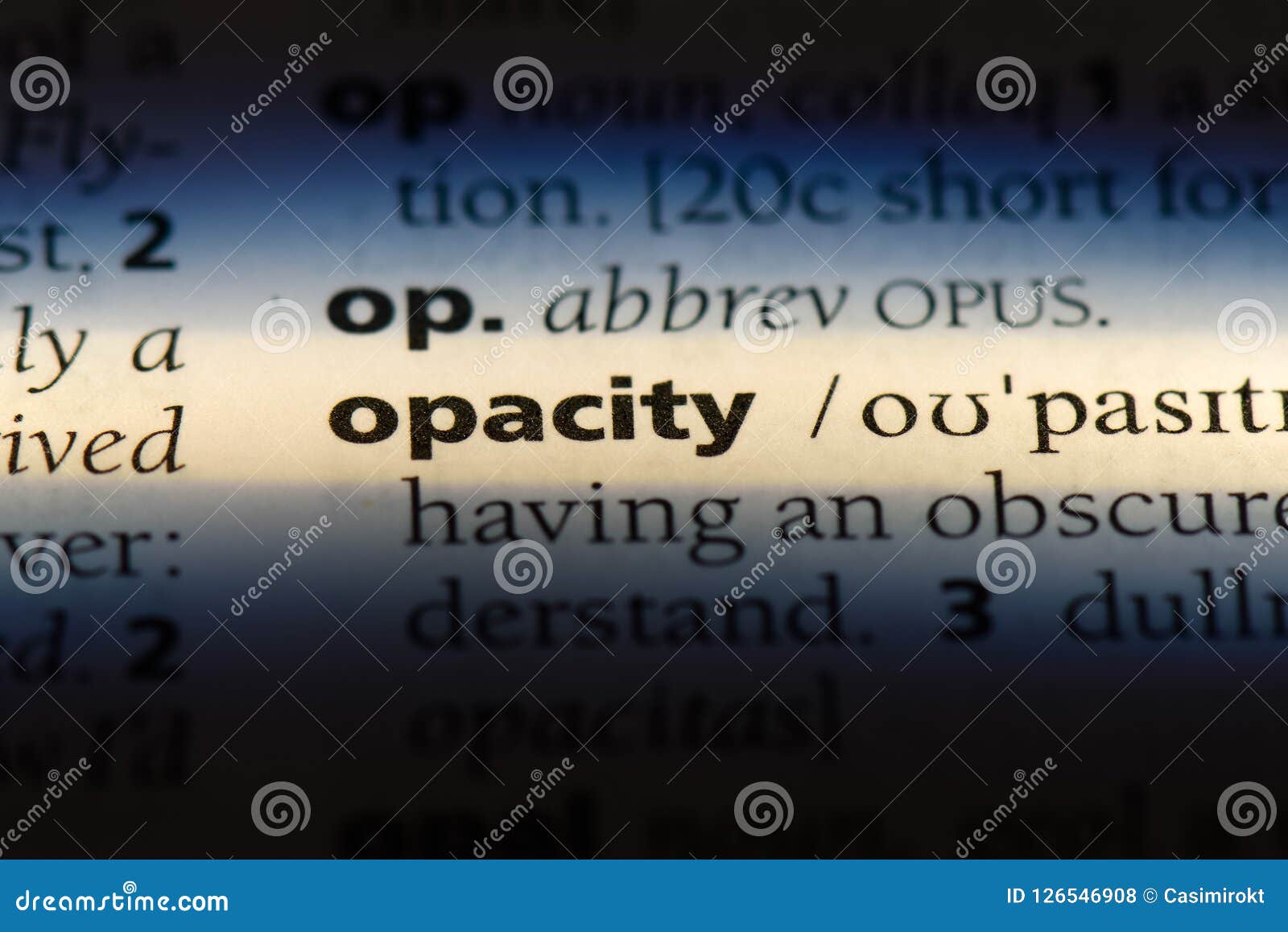 Opacity stock photo. Image of printed, macro, isolated - 126546908