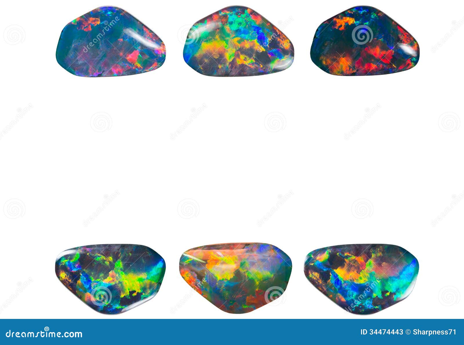 Opal 9 stock image. Image of luminous, gemstone, polished - 34474443