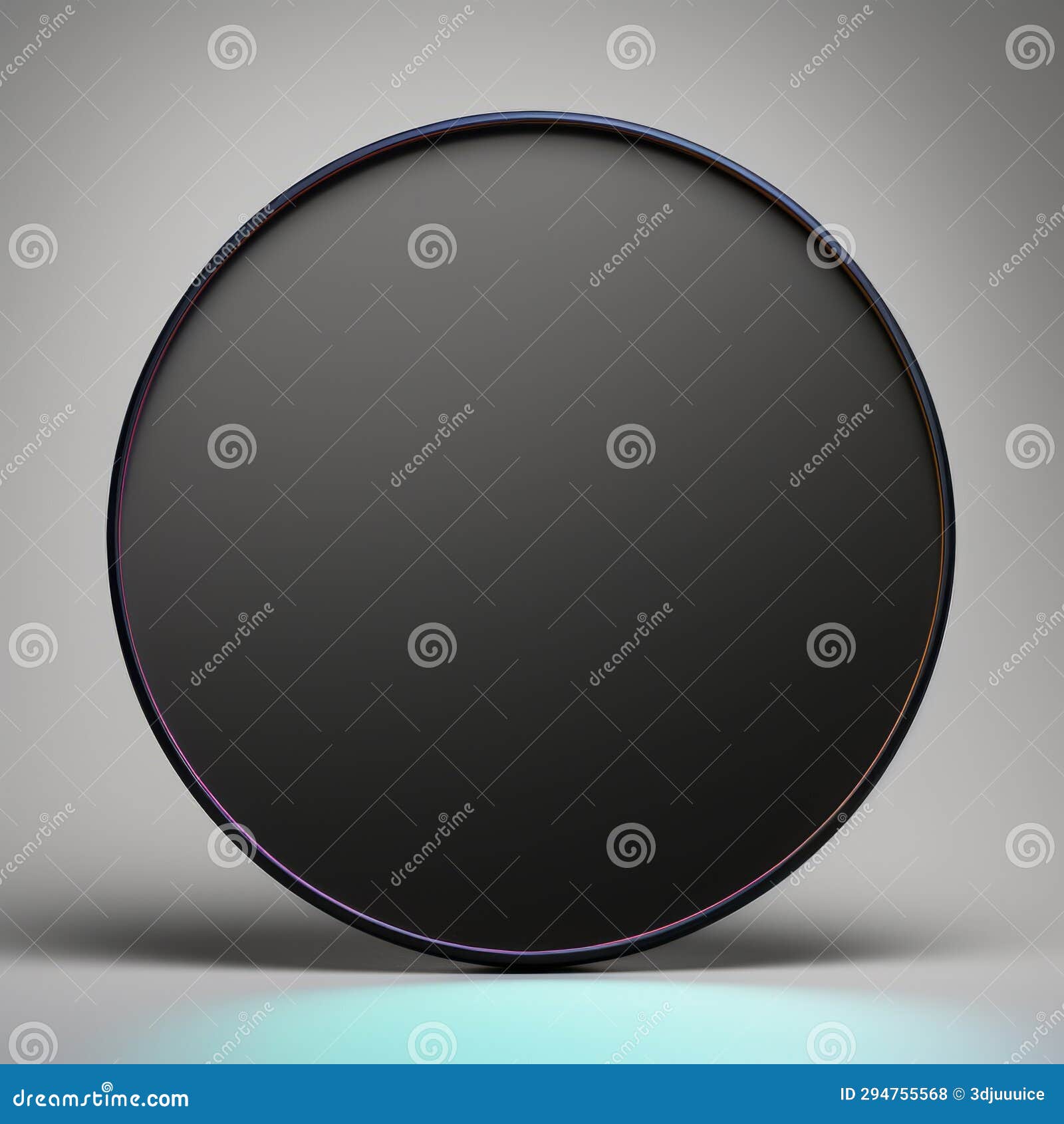Opal Crystal Minimalistic Round Picture Frame. Stock Illustration ...